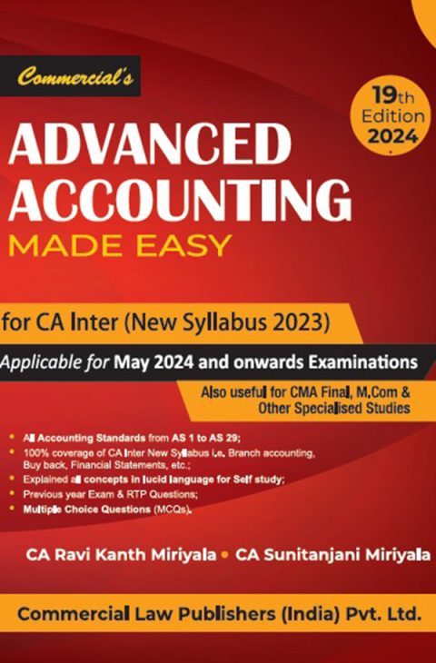 Advanced Accounting Made Easy - 19th Edition | Commercial Law Publishers