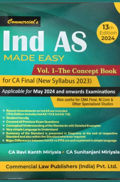 13th Edition of Ind AS Made Easy Book at Flat 17% Discount