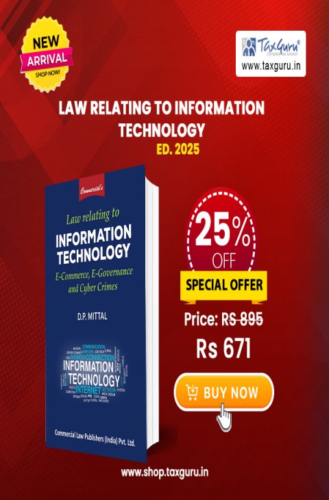 Law Relating to Information Technology 2025 DP Mittal 25% Discount
