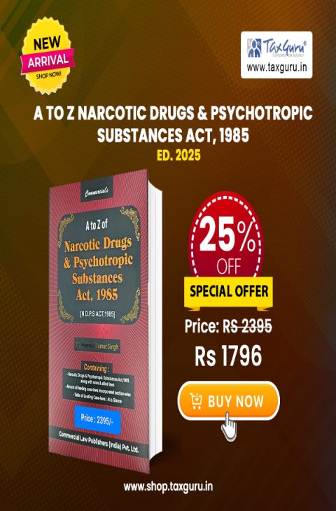 NDPS Act Guide – 25% Off + Free Shipping