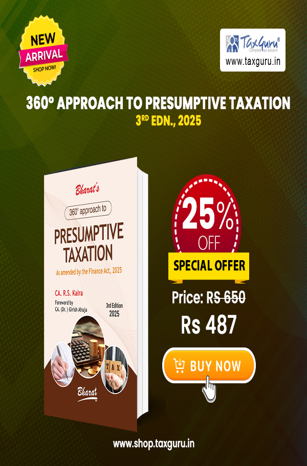 360° on Presumptive Taxation | Book at 25% Off + Free Shipping