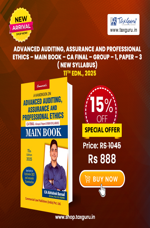 CA Final Audit Main Book – Abhishek Bansal | 15% Off