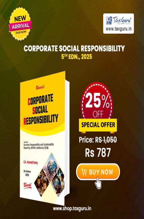 CSR Book by CA Kamal Garg | 5th Edn 2025 | 25% Off