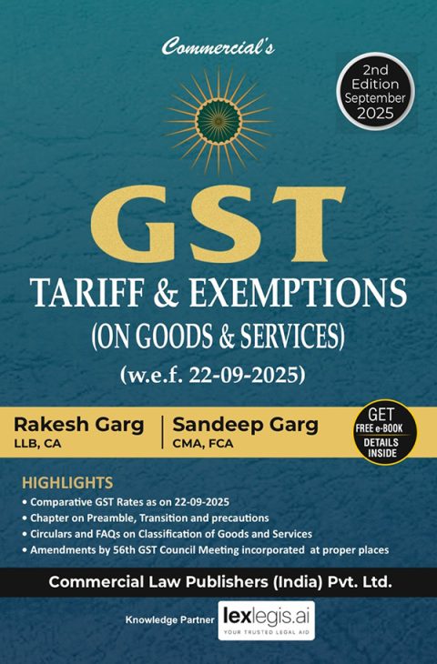 GST Tariff & Exemptions – 2nd Edn. Sept 2025